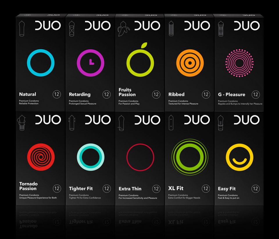 Duo Condoms. Sexo seguro y gráficamente bien codificado