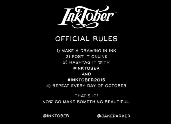 Inktober, un de para ilustradores para luchar contra la procrastinación
