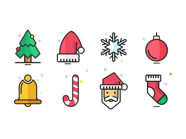 Los 200 mejores iconos navideños gratuitos para estas navidades