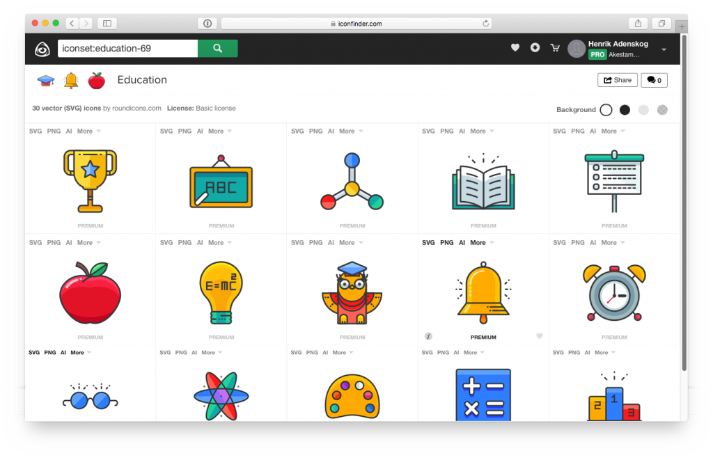 'Iconfinder', un buscador de iconos que cuenta con su propio equipo de ...