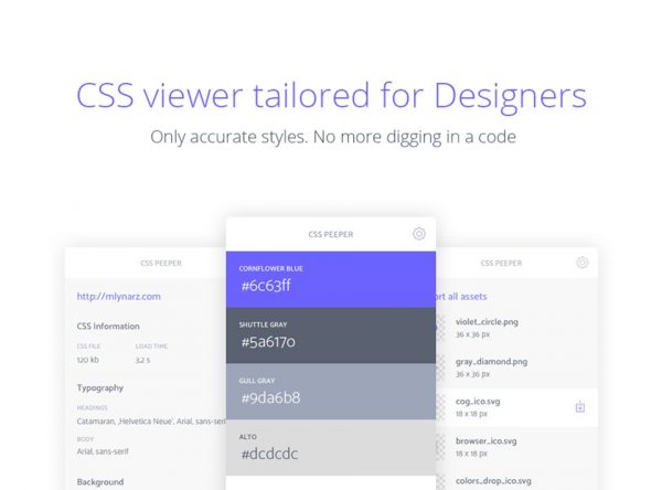 CSS Peeper, una extensión de Chrome para diseñadores - Gràffica