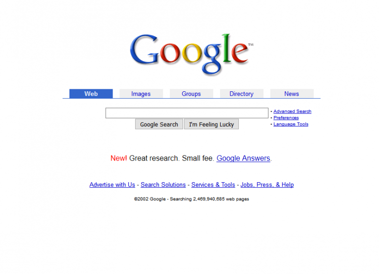 Google presenta el nuevo aspecto de su página de inicio