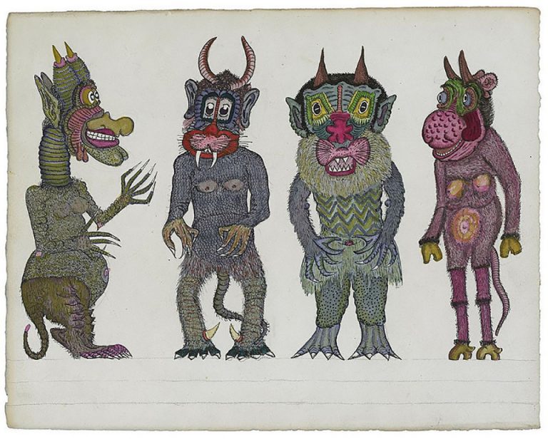 Josep Baqué, policía barcelonés que dibujó el mayor bestiario en secreto