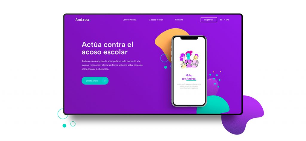 Andrea, la app para combatir el acoso escolar diseñada por Nectar Estudio