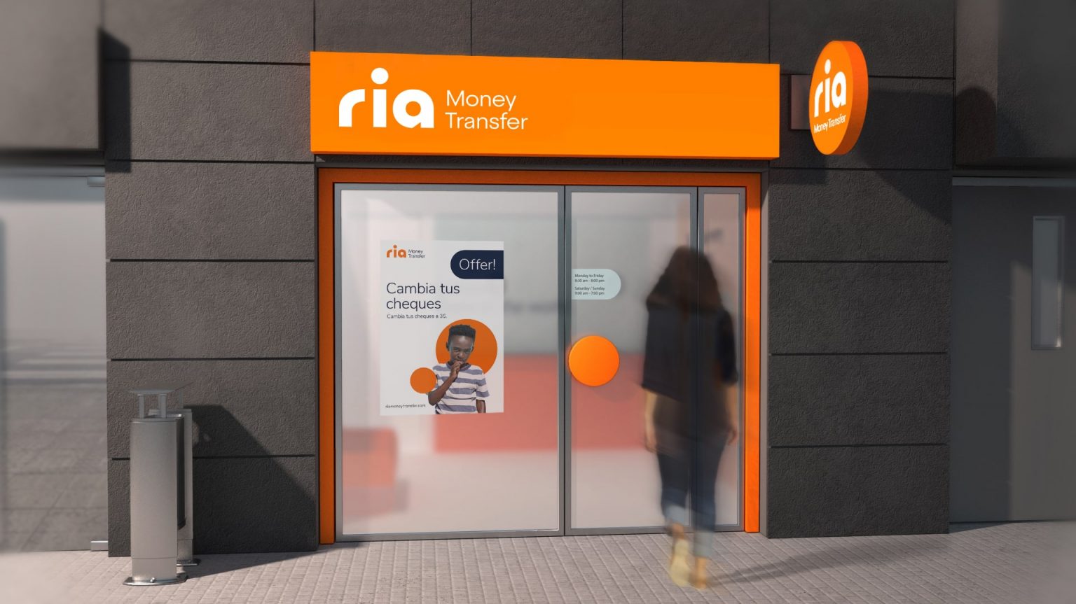 El nuevo branding de Ria Money Transfer que pretende actualizar la marca
