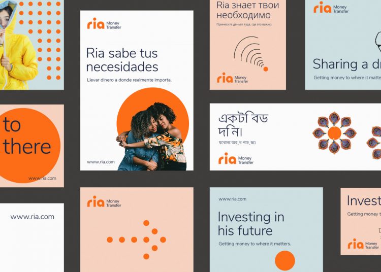 El nuevo branding de Ria Money Transfer que pretende actualizar la marca