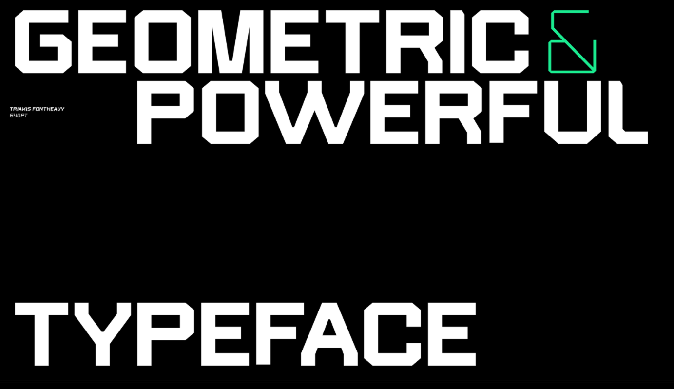 Triakis, la tipografía inspirada en los videojuegos del 2000