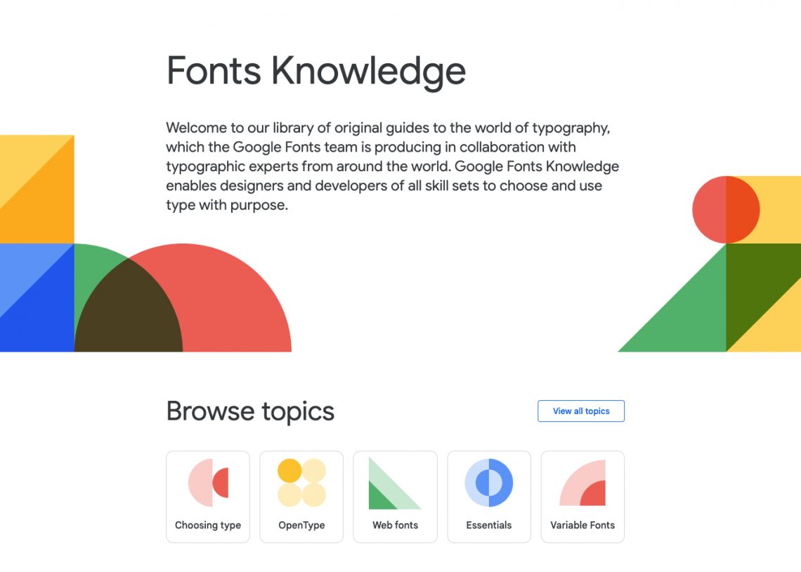 «Aprender tipografía con Google Fonts Knowledge» por Ana Moliz
