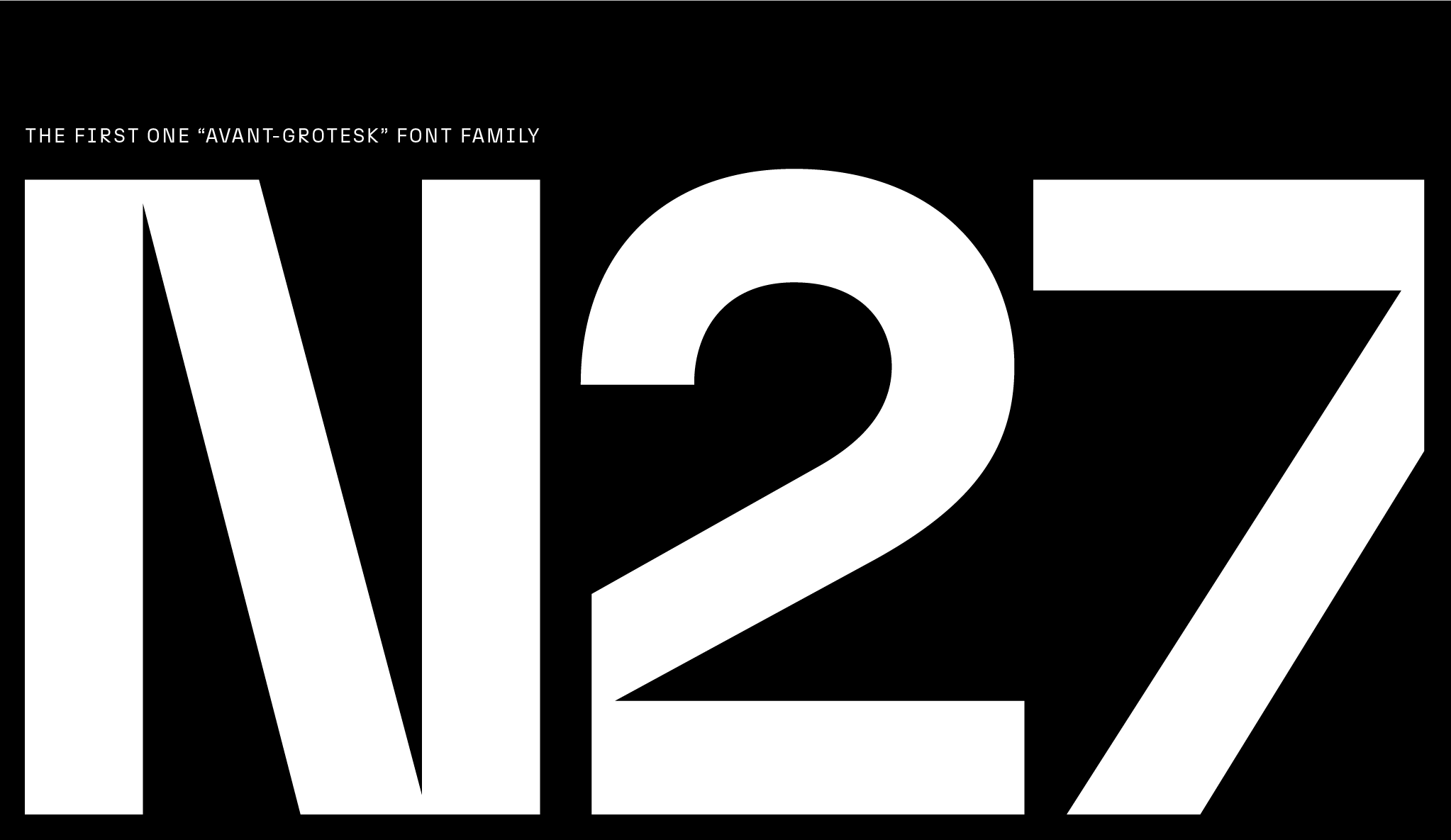 N27, la primera fuente «avant-grotesk»