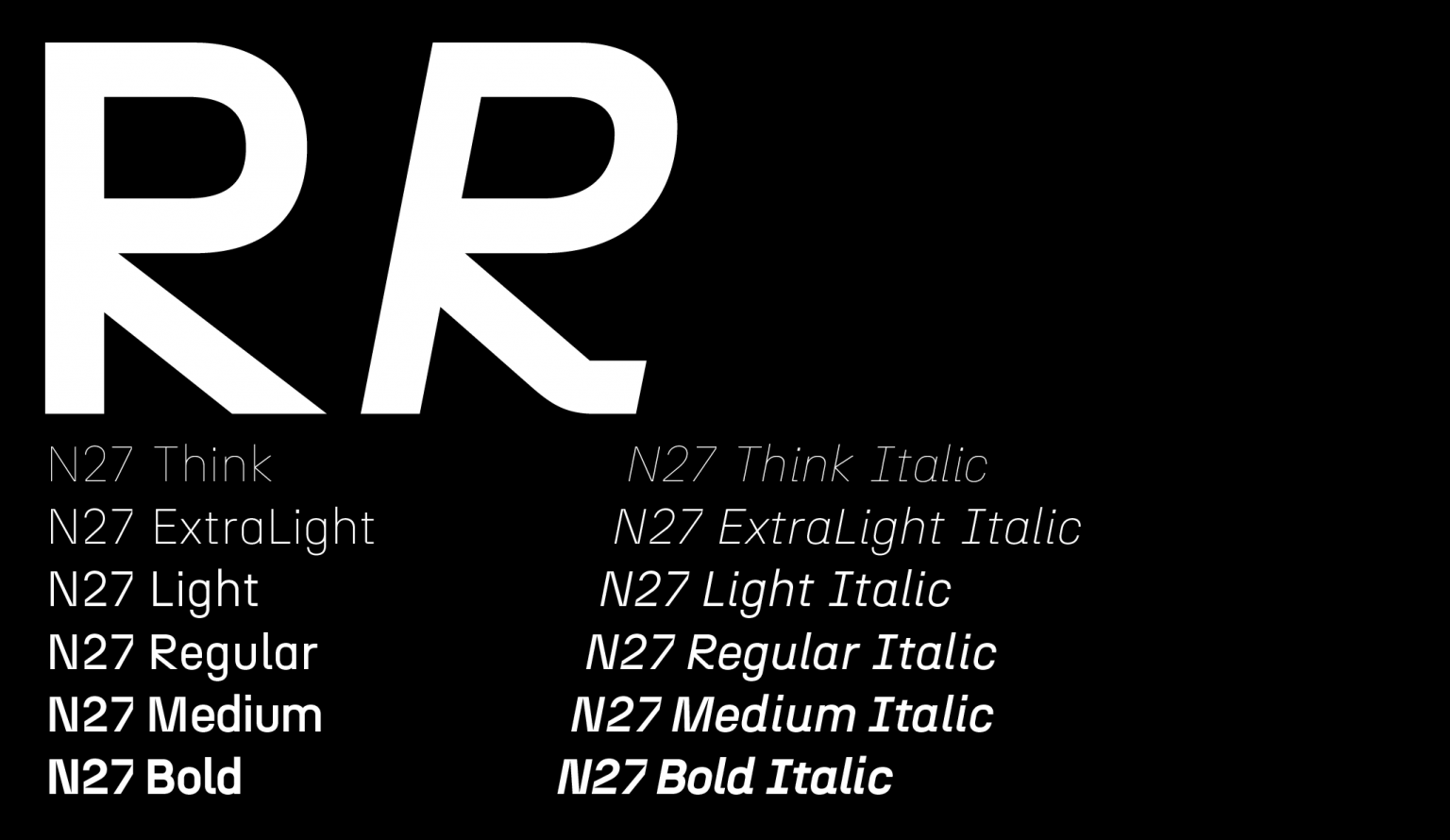 N27, la primera fuente «avant-grotesk»