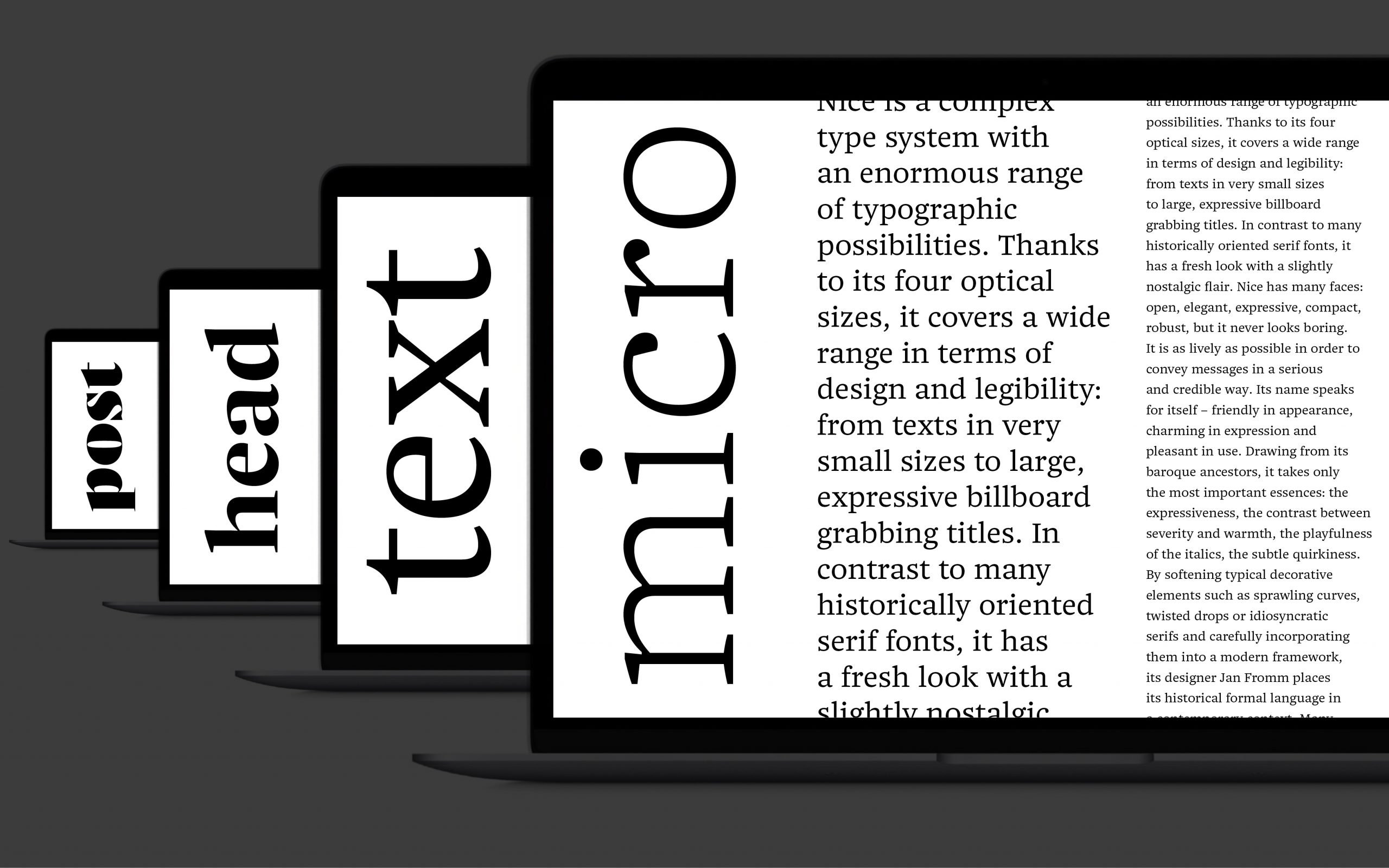 Nice, la nueva superfamilia editorial de Fontwerk